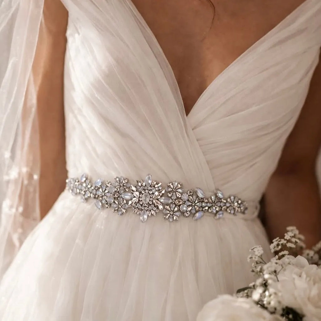 Wedding Dress Belts & Bridal Belts | Elegant Crystal & Pearl Designs ...