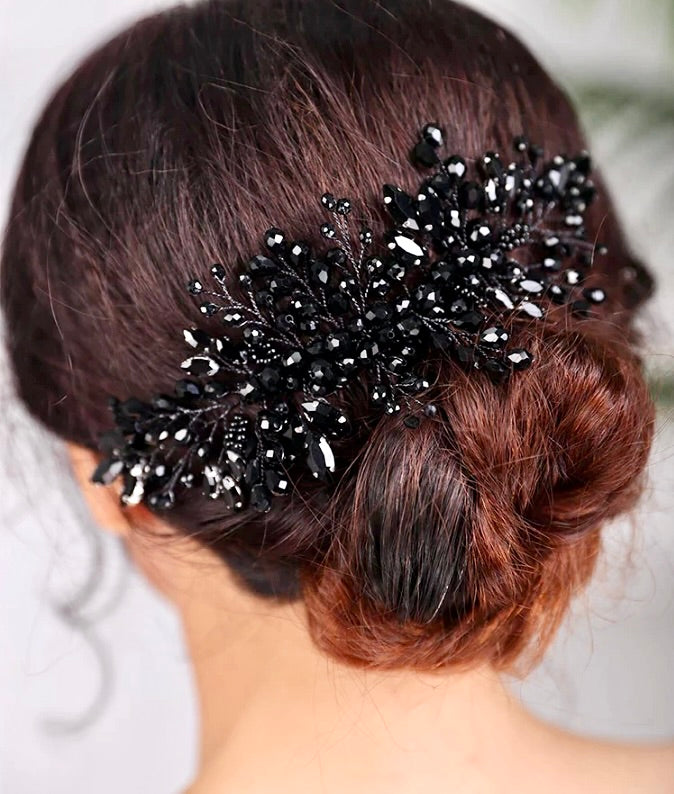 Black wedding hair accessories store