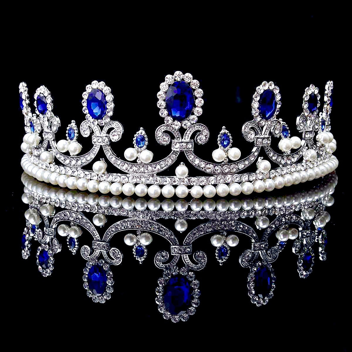 Blue Wedding Tiaras